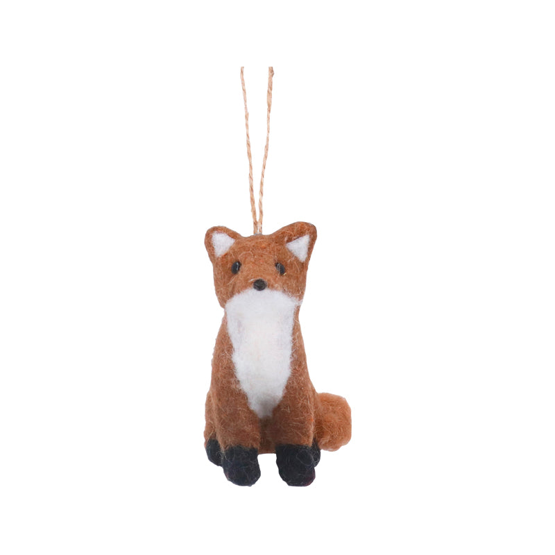 Mixed Wool Fox Tree Decoration – Marie Curie Online Shop