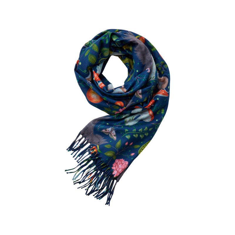 Catherine Rowe Into The Woods Scarf in Blue – Marie Curie Online Shop