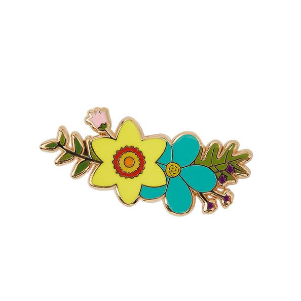 Daffodil & Wildflower Posie Enamel Pin – Marie Curie Online Shop